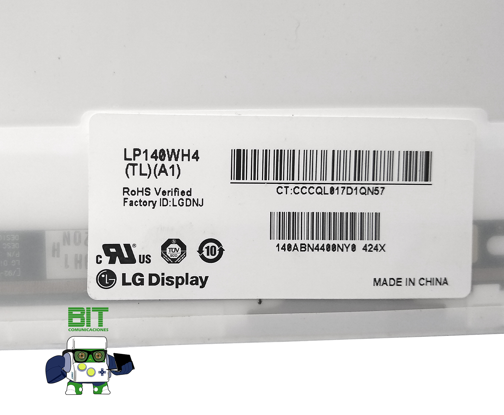 Pantalla Display De 14 40 Pin Lp140wh4 Tl A1 - bitcomunicaciones.com