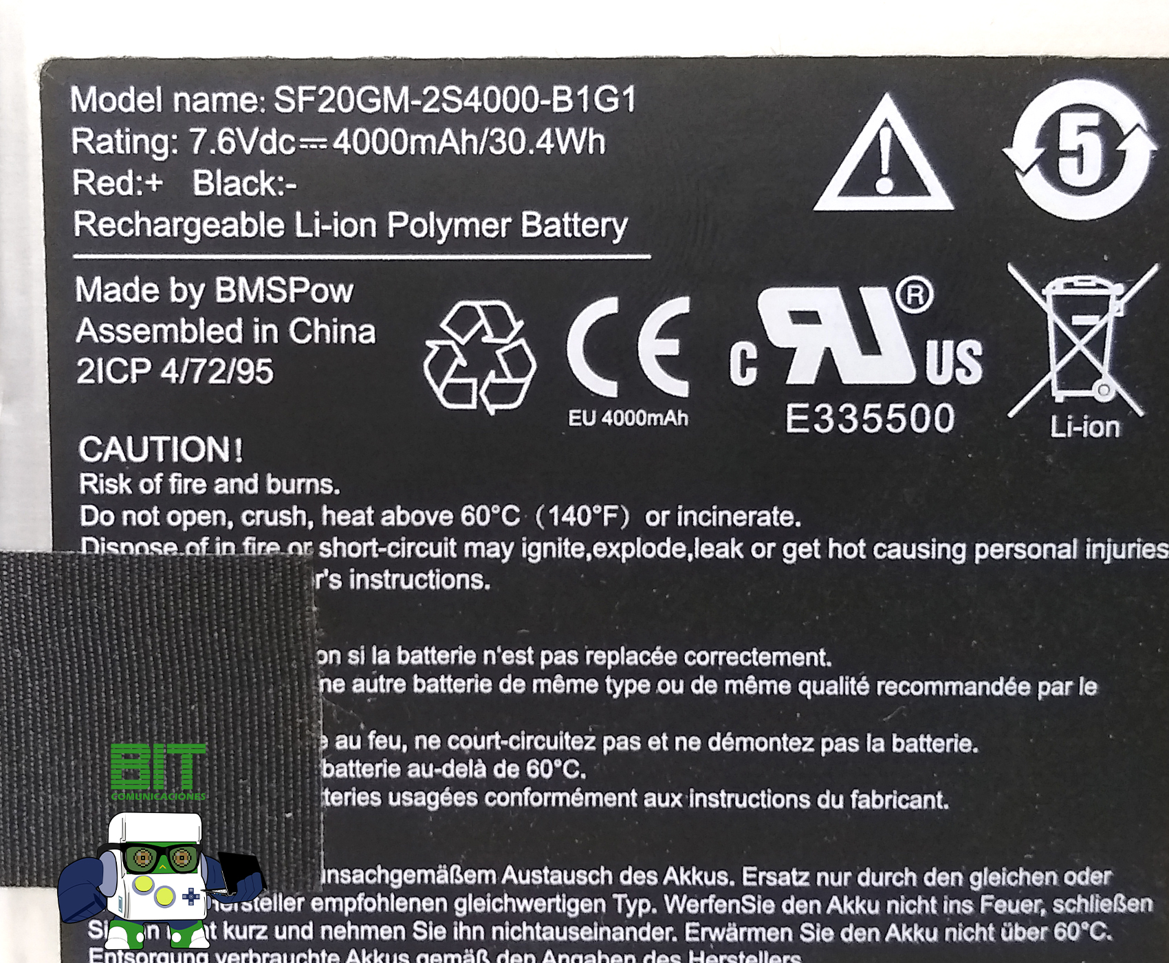 Bateria Netbook Juana Manso Sf20gm6 Sf20gm7 8 Pines Original ...