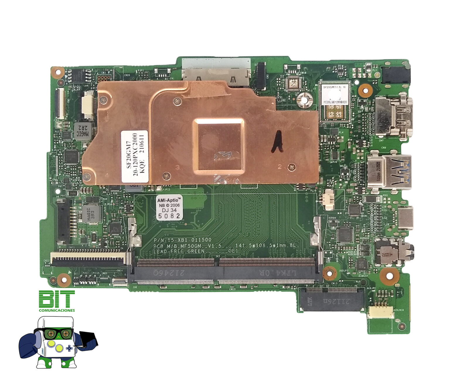 Placa Madre Netbook Juana Manso Sf20gm7 Mf50gm - bitcomunicaciones.com